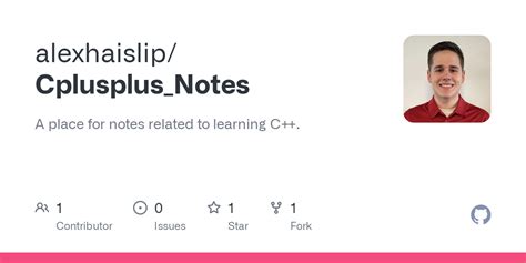 GitHub Alexhaislip Cplusplus Notes A Place For Notes Related To Learning C