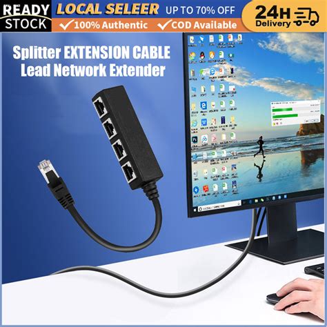 Ethernet Rj45 Lan Network Extension Splitter Cable 03m Suitable For Ethernet Rj45 Lan Network Extension Splitter Cable 03m Suitable For