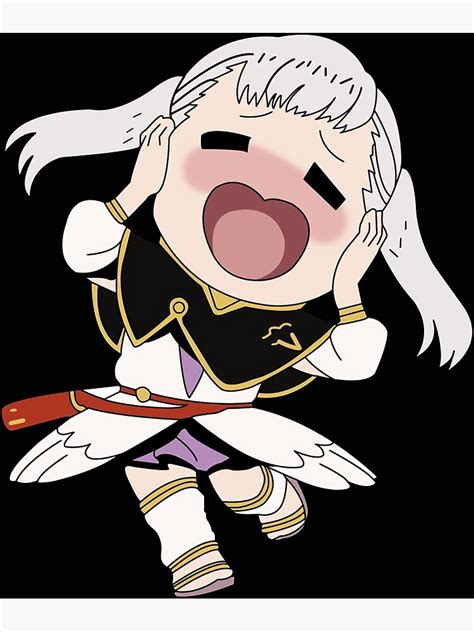 Black Clover Noelle Silva Chibi Cute Inlove B Poster For Sale By Francisdawkins Redbubble