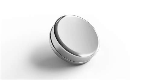 Premium Photo Shiny Metallic Button