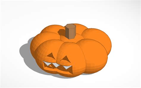 3d Design Halloween Pumpkin Tinkercad
