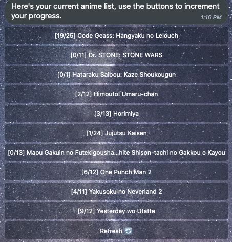 Github Jjaxu Anibot Unofficial Anilist Telegram To Find And Track Your Favorite Anime And