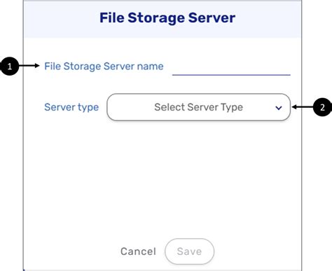 File Storage Service The Services Screen