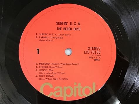 Yahooオークション Lp The Beach Boys Surfin Usa 5506rr
