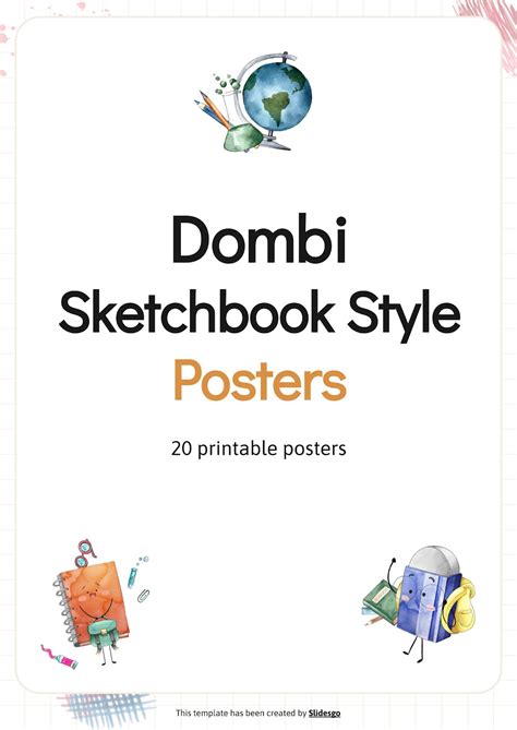 Sketchbook Style Posters Daily Learning Coexistence