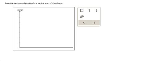 Solved Draw The Electron Configuration For A Neutral Atom Of Phosphorus Enargy X 5