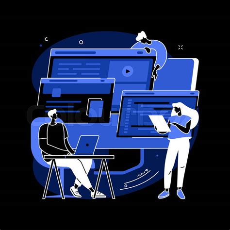 Web Development Abstract Concept Vector Illustration Websit Colourbox