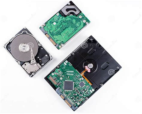 sas hard disk read and write head in the macro shot stock image image