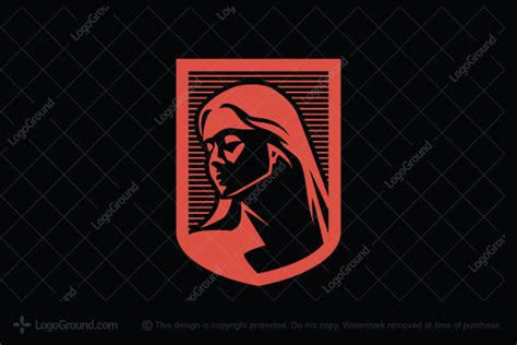 Girl In Shield Logo