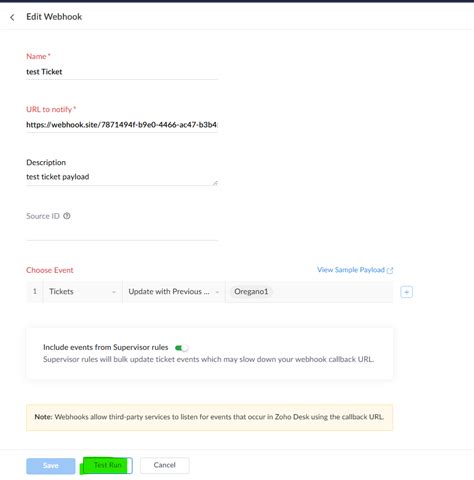 Issue With Jwt Token In Zohodesk Webhook Get Request While Setting Up New Webhook