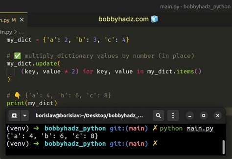 Multiply The Values In A Dictionary In Python Bobbyhadz