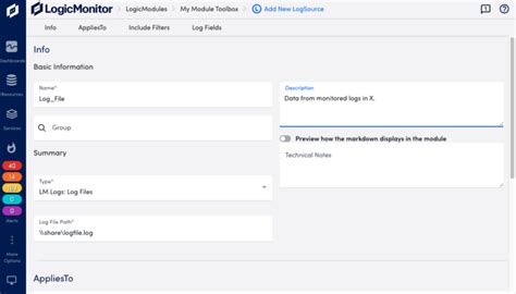 Log Files Logsource Configuration Logicmonitor
