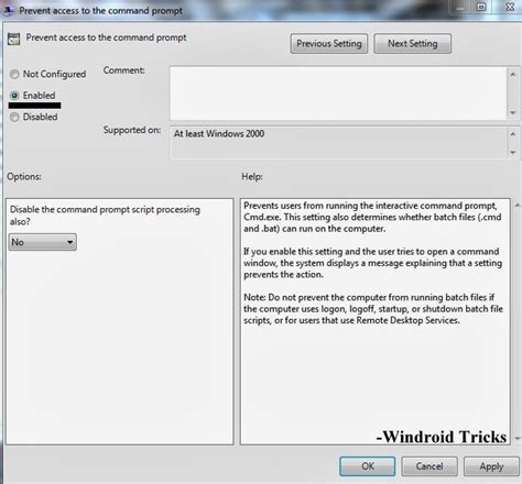 Testing How To Disableenable Command Prompt Cmd