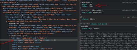 bug shadow dom and part not working for any component only in ios