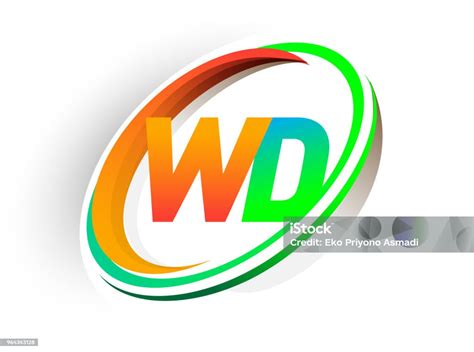 초기 편지 로고 회사 이름 색깔 주황색과 녹색 원형 및 디자인 Swoosh 0명에 대한 스톡 벡터 아트 및 기타 이미지 0명 개념 개념과 주제 Istock