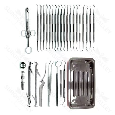Dental Amalgam And Composite Restorative Tray Setup Stainless Steel
