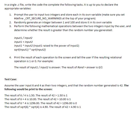 solved in a single c file write the code the complete the