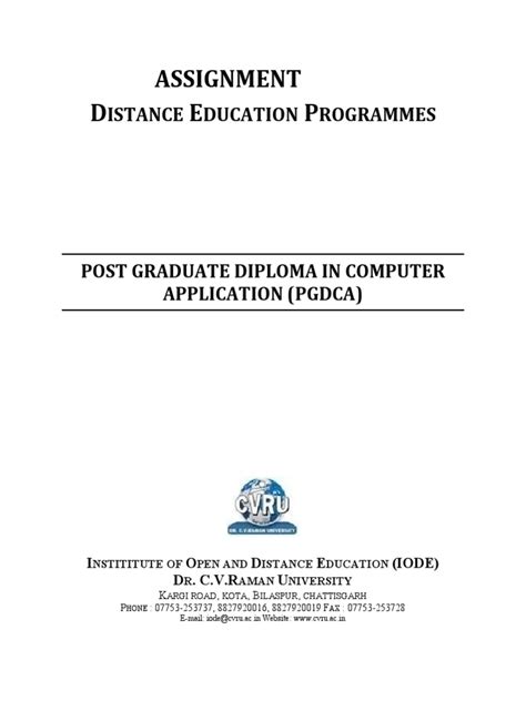 Assignment Pgdca Pdf Computer Network C
