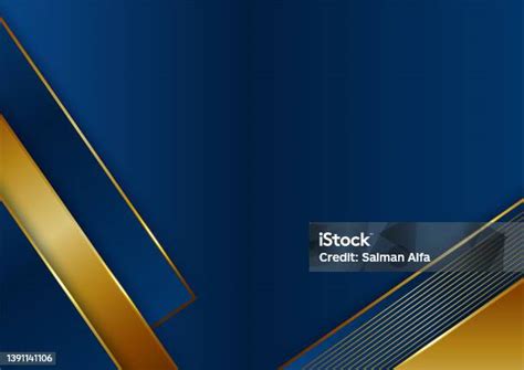 블루 골드 추상적 인 배경 프리젠 테이션 디자인을위한 현대 미니멀리스트 비즈니스 기업 기관 파티 축제 세미나 및 회담을위한 소송 0명에 대한 스톡 벡터 아트 및 기타 이미지