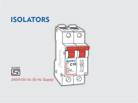 MCB ISOLATOR At 180 Piece Miniature Circuit Breakers In Vasai ID 21820939355