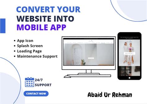 convert your website into mobile app by abaidurrehman01 fiverr