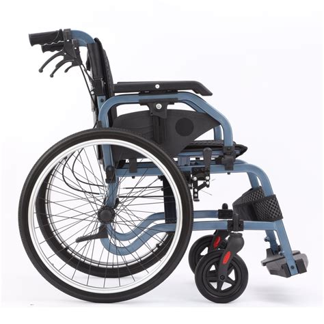 Square Tube Frame Folding Mobility Chair Manual Wheelchair For Disabled