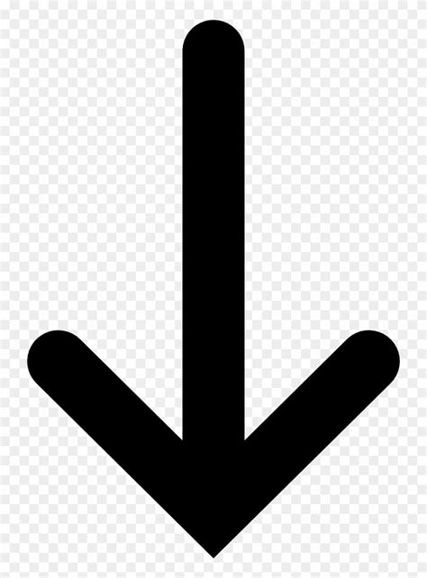 Arrow Pointing Down Icon At Collection Of Arrow