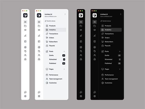 Minimal Sidebar Navigation — Untitled Ui By Jordan Hughes® On Dribbble