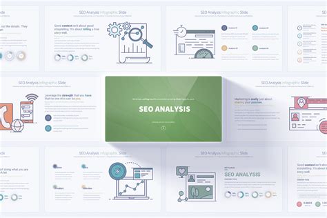 Seo Analysis Powerpoint Presentation Template Editable Infographics Color Variations