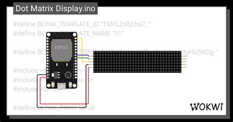 Dot Matrix O Copy Wokwi Esp32 Stm32 Arduino Simulator