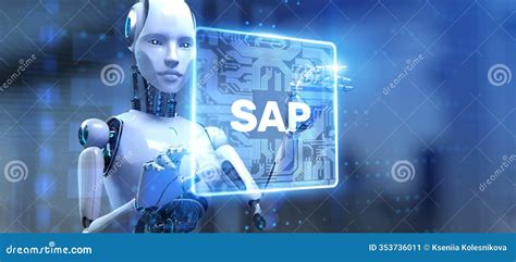 Sap Systems Applications And Products Illustrated With A Robot Pressing