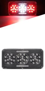 Amazon.com: Partsam 2Pcs LED Triple Tail Lights 45 LEDs, Rectangle Vertical or Horizontal Mount ...