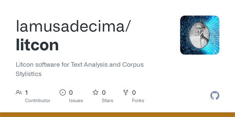 Github Lamusadecimalitcon Litcon Software For Text Analysis And Corpus Stylistics