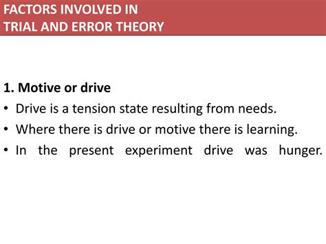 trial and error learning theory pptx education