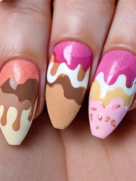 35 Fun Ice Cream Nail Designs And Ideas