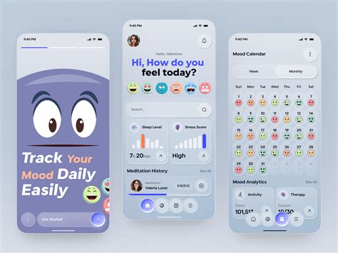 Mood Tracking App Ui Daily Mood Analytics And Wellness App By Imran