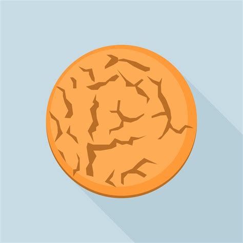 Icône De Cookie Maison Illustration Plate De Licône Vectorielle De