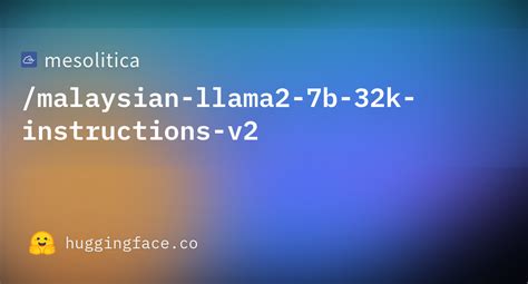 Mesolitica Malaysian Llama B K Instructions V At Main