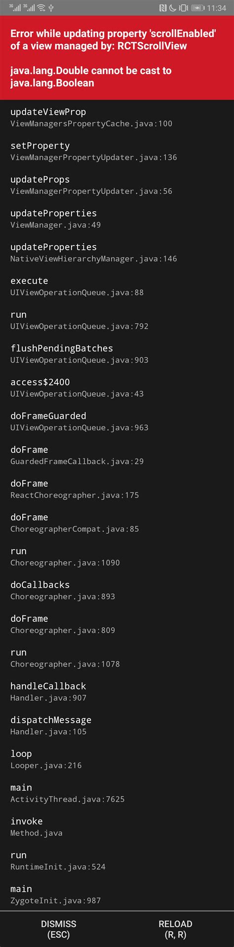 Cannot Set RCTScrollView ScrollEnabled Property Using Reanimated API Issue Software