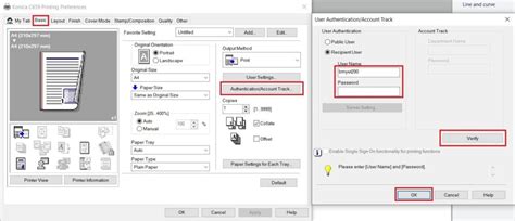 How To Key In User Authenticationaccount Track On Universal Printer
