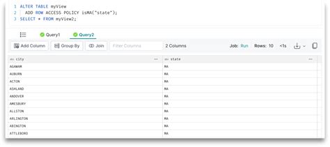 row access and column masking policies dremio documentation