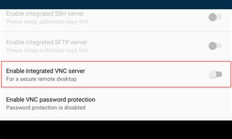 How To Enable And Configure The Integrated Vnc Server