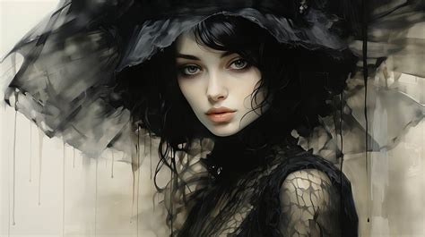 Download Ai Generated Woman Goth Royalty Free Stock Illustration