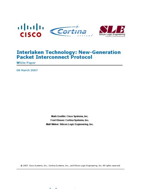 Inter La Ken Technology White Paper Pdf Field Programmable Gate Array Internet Protocols