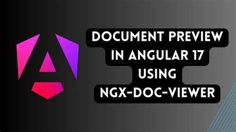 Document Preview In Angular 17 Using Ngx Dox Viewer Document Rending