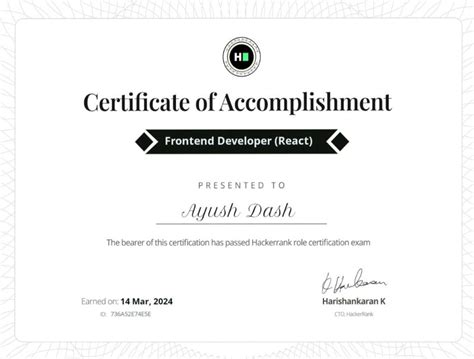 Ayush Dash On Linkedin Hackerrank Fullstackdeveloper Frontenddeveloper