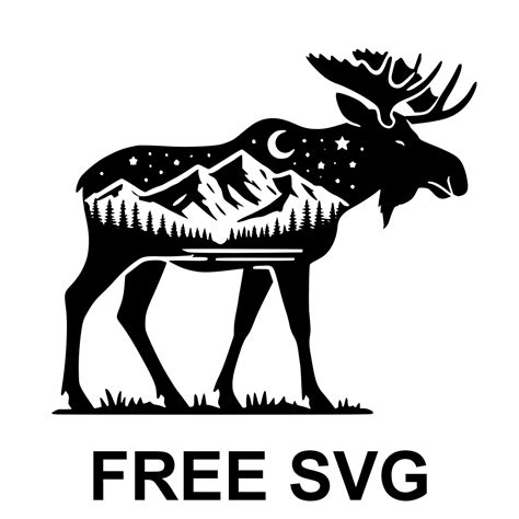 Free Moose Svg Download For Free