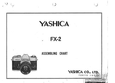 Yashica Fx2 Assembling Chart