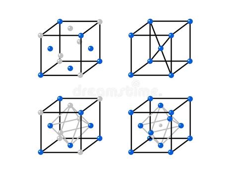 Volumetric Crystal Lattice On White Background Stock Vector Illustration Of Isometric Core