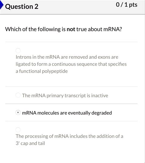 solved which of the following is not true about mrna introns in the